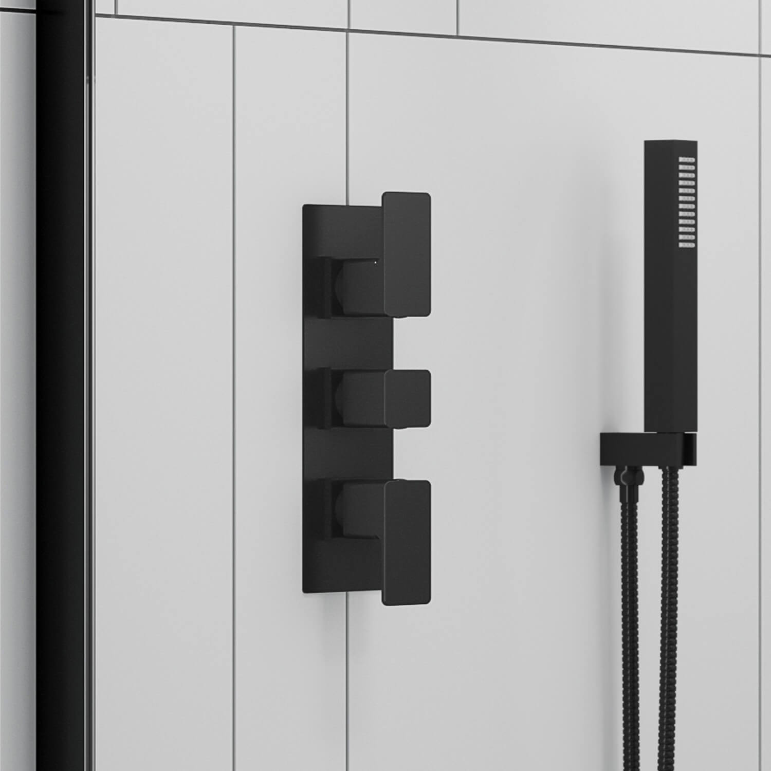 Square Shower Valves | Twin, Triple & Manual | Nuie Bathrooms